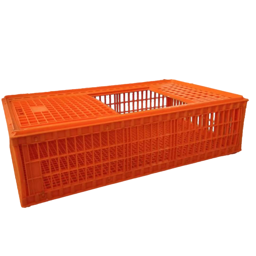 Live Chicken Transport Cage Poultry Turnover Box Plastic Foldable ...