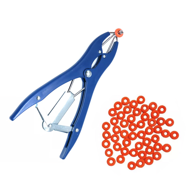 Pigs And Sheep Castration Pliers And 100 Particulate Rubber Ring Castration Device Castration ...