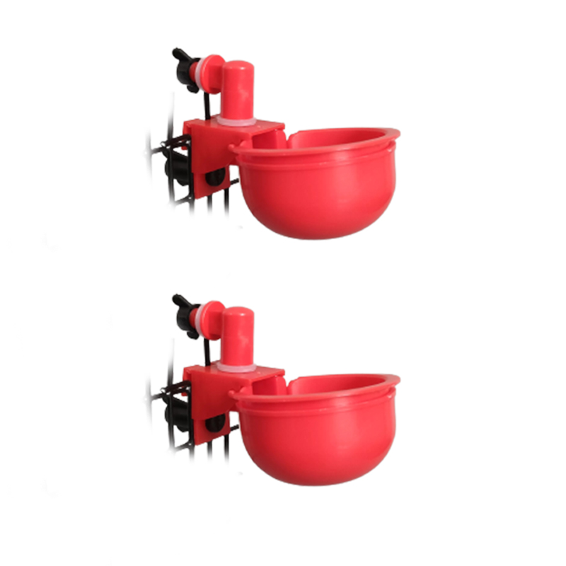 Automatic Chicken Water Cup Waterer Kit For Poultry Drinker Cup Double ...