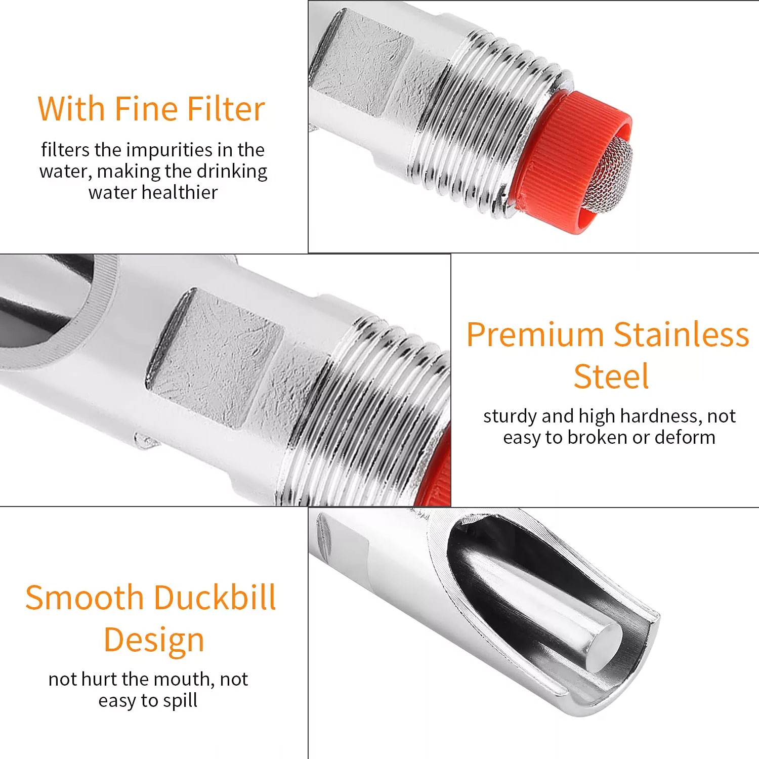 Automatic Duck-billed Type Pig Drinker Water Nipple For Pigs Livestock ...