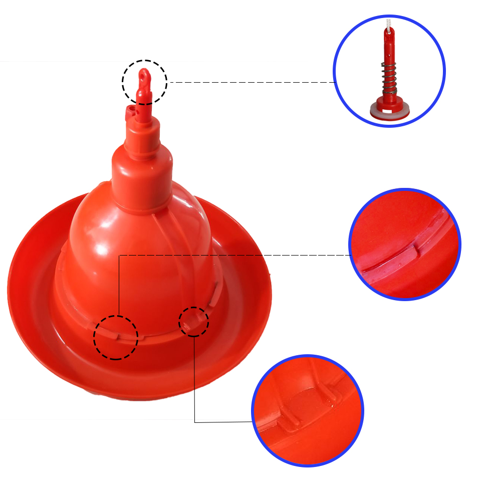 Automatic Bell Water Drinker Plasson Chicken Drinker For Broiler ...