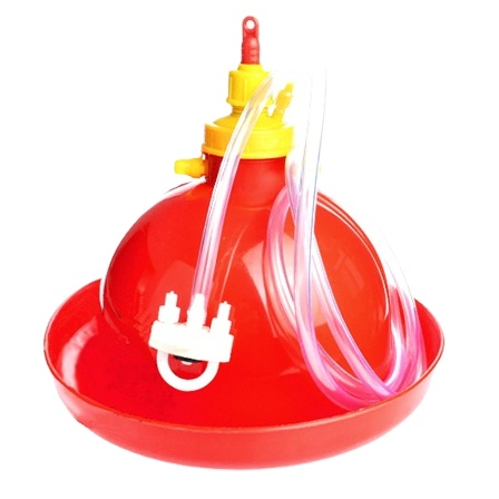 Plasson Chicken Drinker with White Water Pot Automatic Bell Water ...